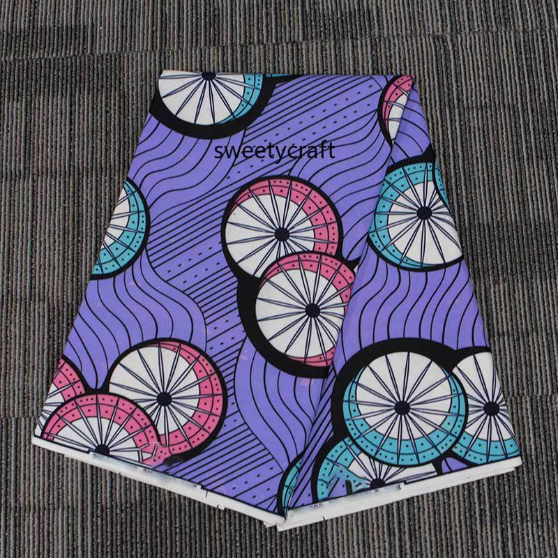 100% Polyester Afrikaanse Stof Wax Paars Nederland... – Grandado