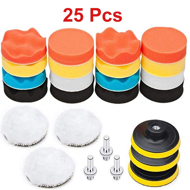 3 "Buffing Pad Auto Spons Polijsten Pad Kit Schure... – Vicedeal