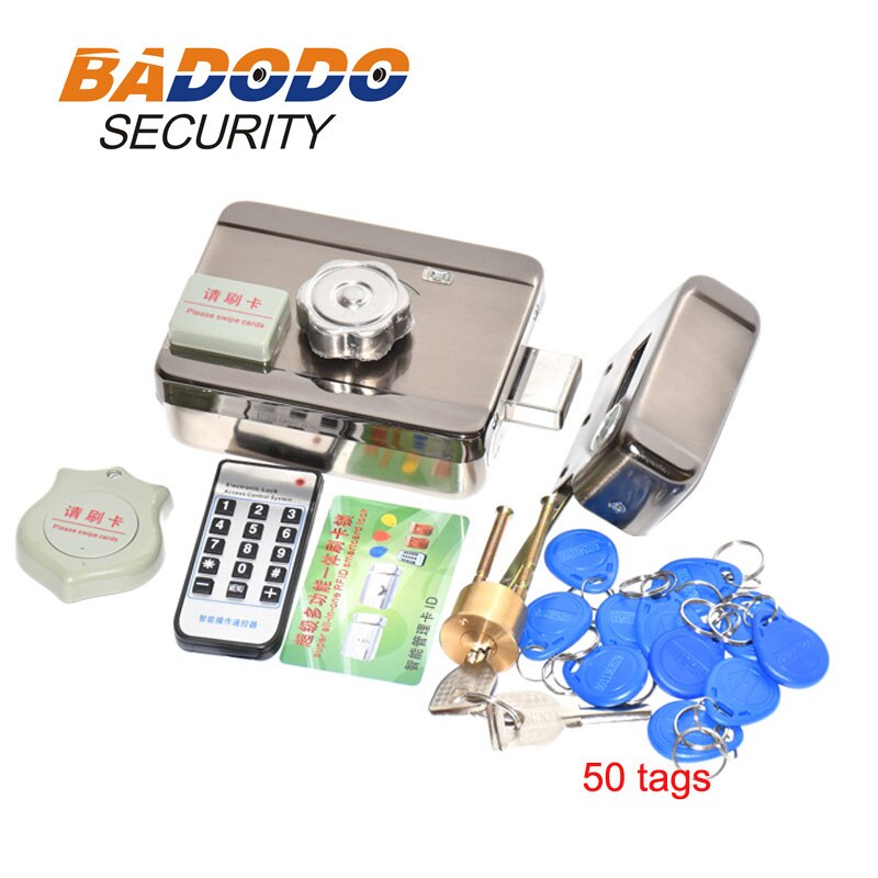 Electric door RFID lock motor drive lock for video... – Grandado