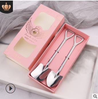 Stainless steel dessert spade stirring spoon coffe... – Vicedeal