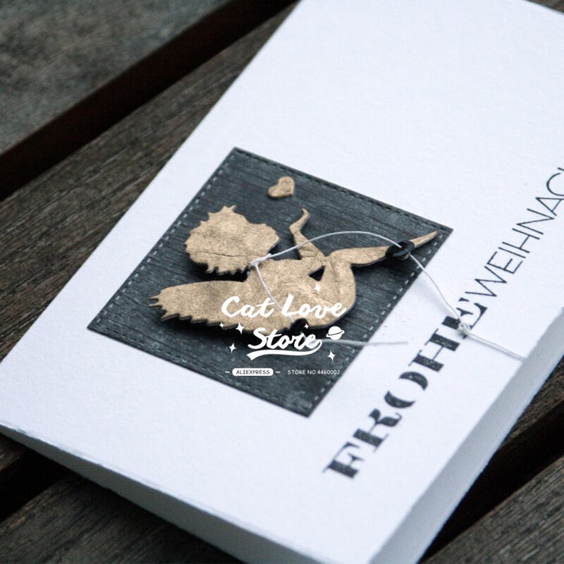 Small Angel Metal Cutting Dies Stencils For Scrapb... – Grandado