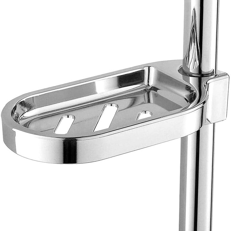 Silver 25mm ABS Plastic Shower Rail Soap Dish Box ... – Vicedeal