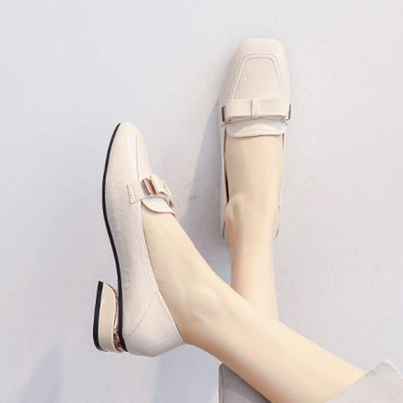 Vintage British bow-tie square toe bullock shoes w... – Grandado