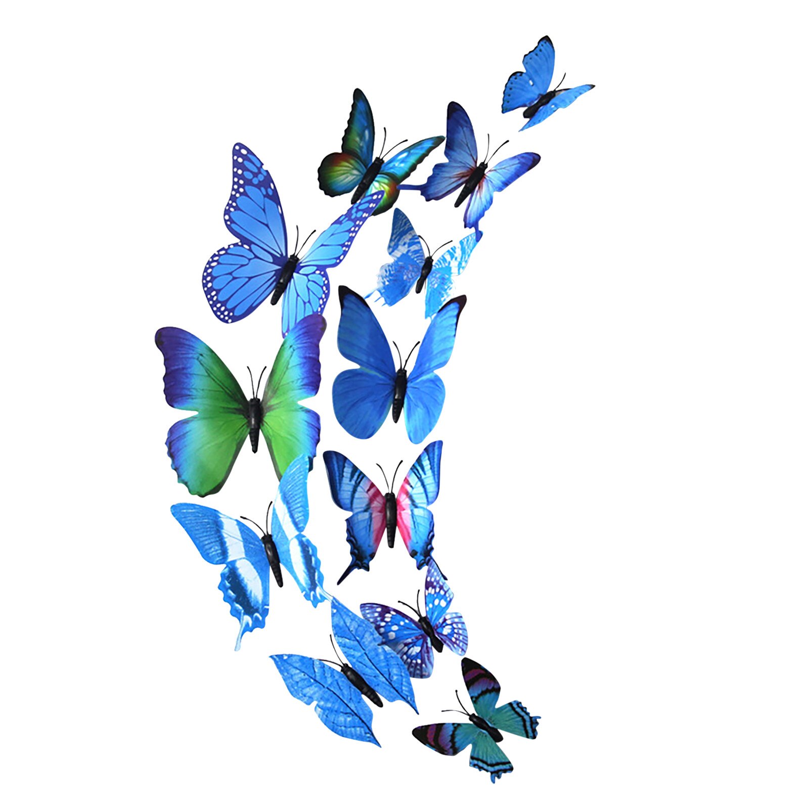 40@ 12pcs 3d Simulation Butterfly Wall Sticker Mag... – Grandado
