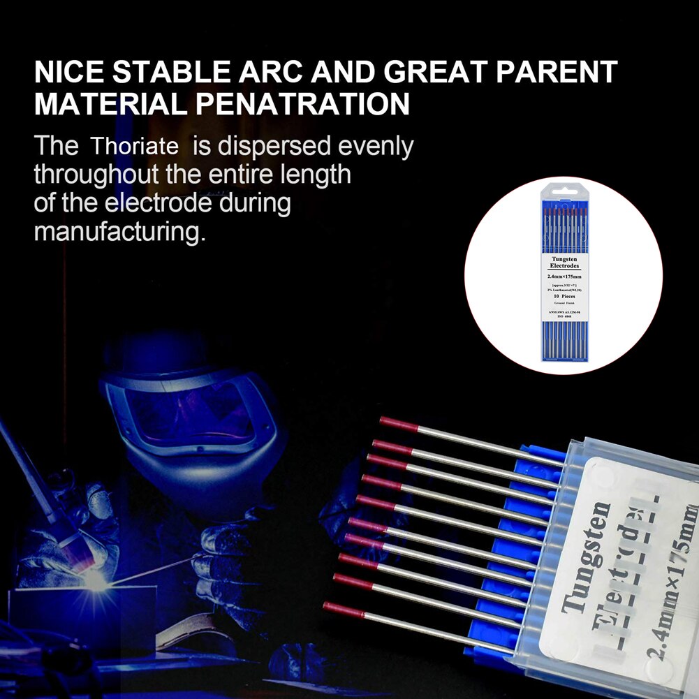 10PCS/Box Tungsten Electrodes TIG Welding Rods 2.4... – Vicedeal