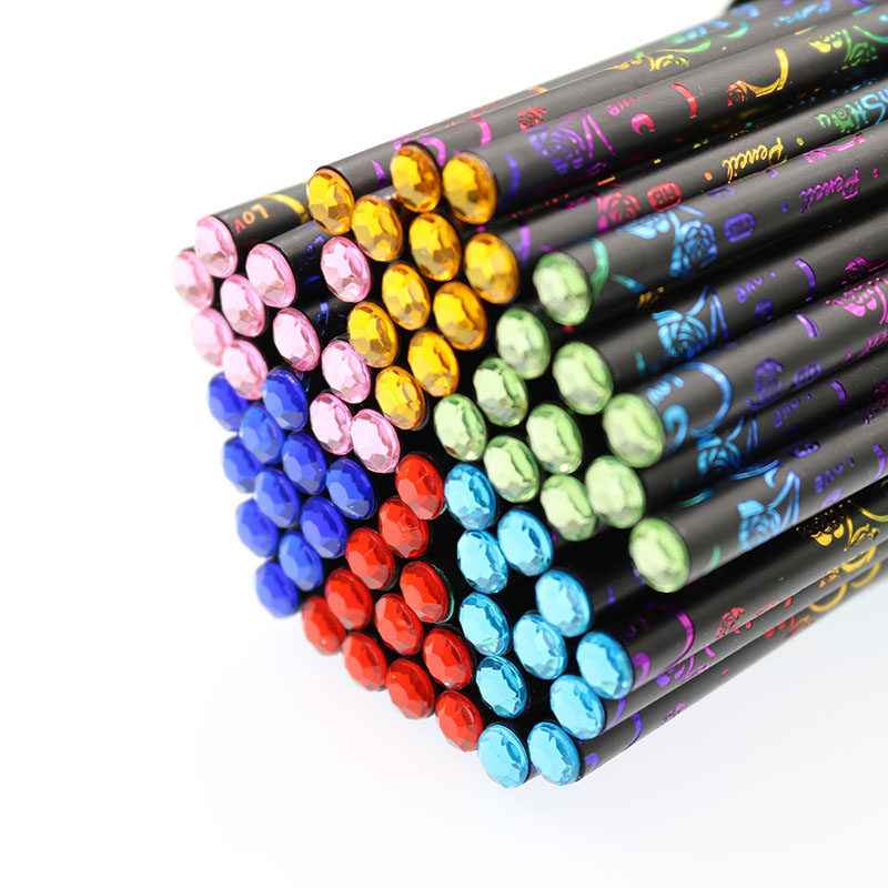 6 Pieces / Set, HB Color Printing Diamond HB Penci... – Grandado
