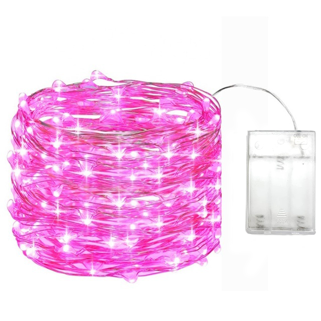 5M LED Fairy Lights Battery Operated Copper Wire G... – Grandado