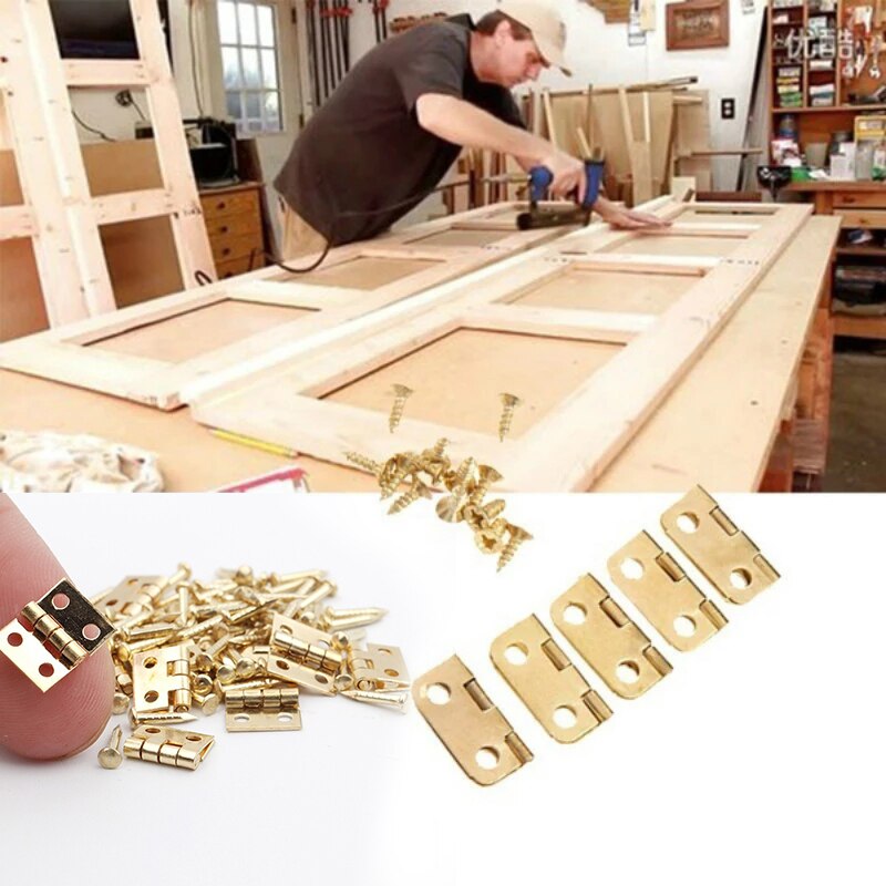 10Pcs 8*10mm Metal Mini Hinge Pure Copper Small Bo... – Vicedeal