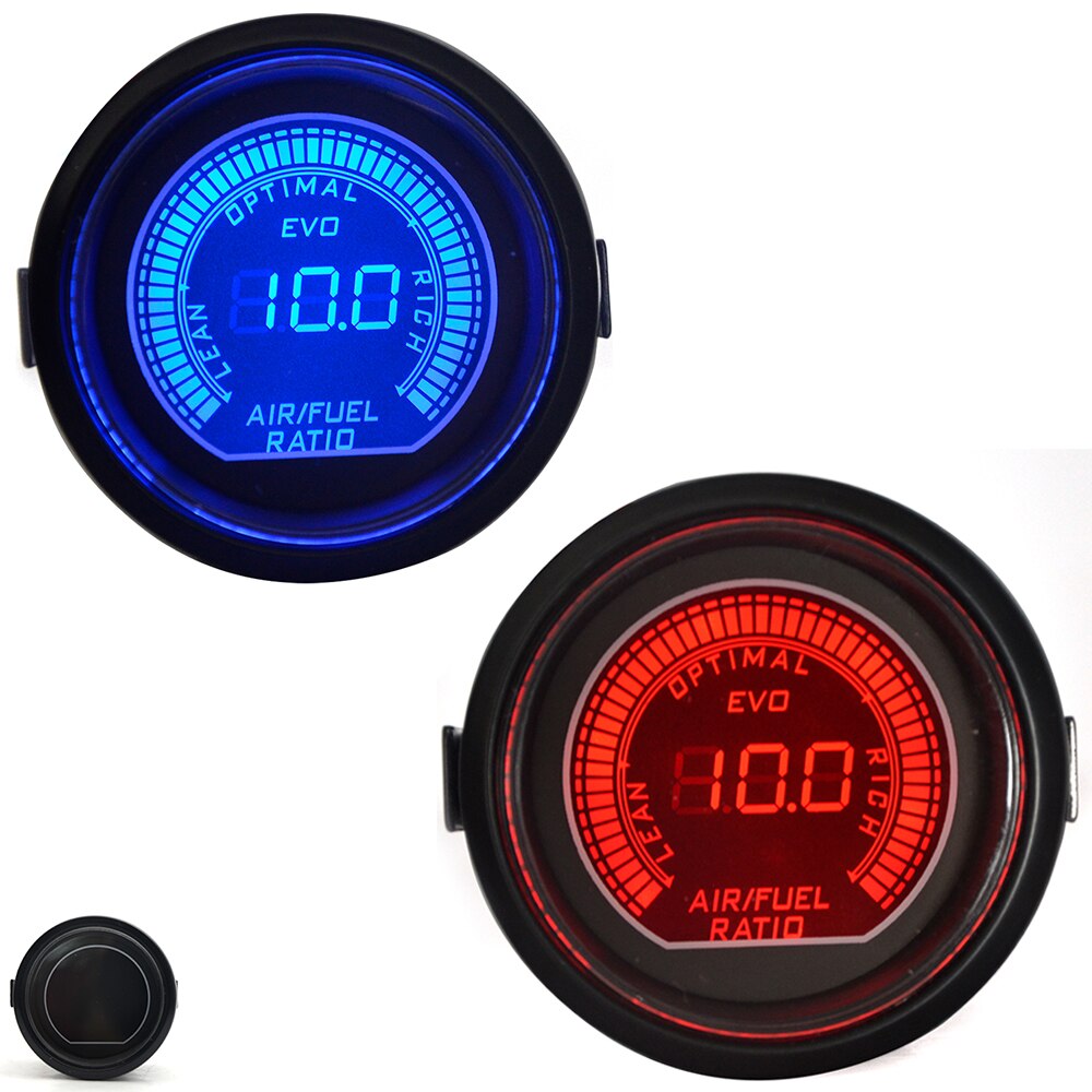 52mm Air Fuel Ratio Gauge Blue/Red Dual Led Color ... – Vicedeal
