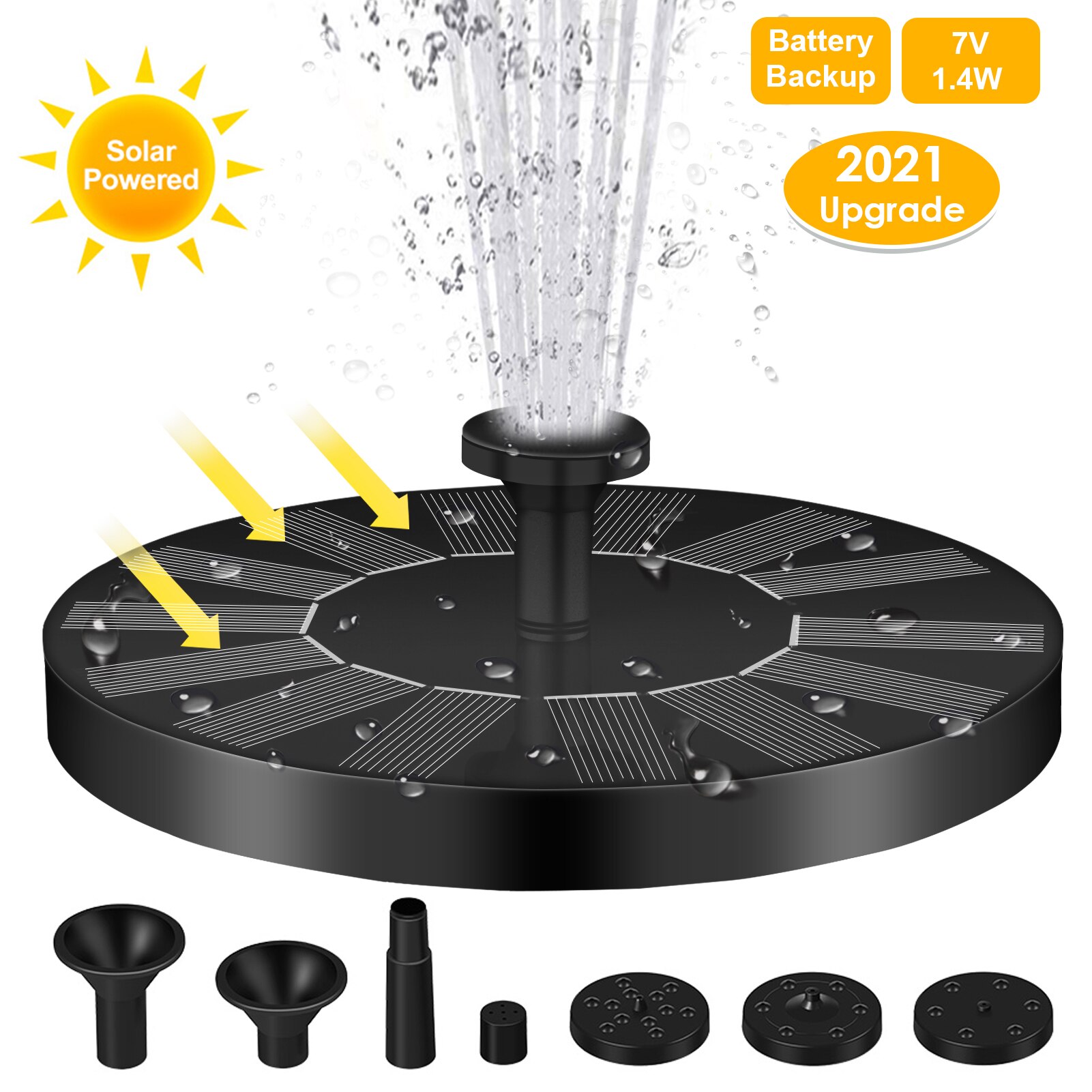 Solar Power Fontein Pomp Multifunctionele Vogel Ba... – Grandado