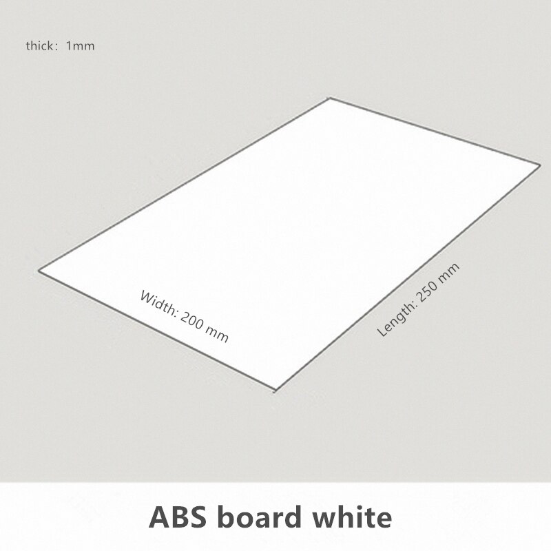 2 Stuks Abs Boord 200Mm X 250Mm Dikte 1Mm/2Mm/4Mm,... – Vicedeal