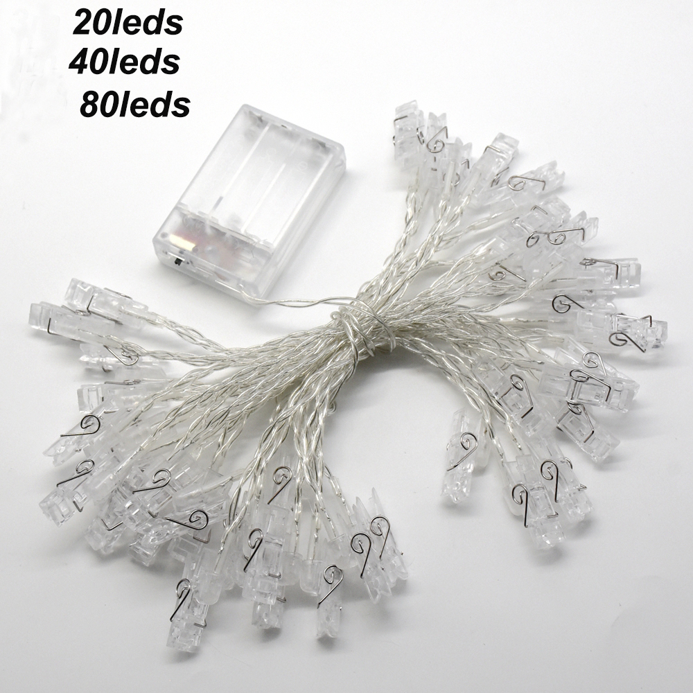 1.2m 2m 3m 4m 6m 10m fotoklipplampa led strängbely... – Vicedeal