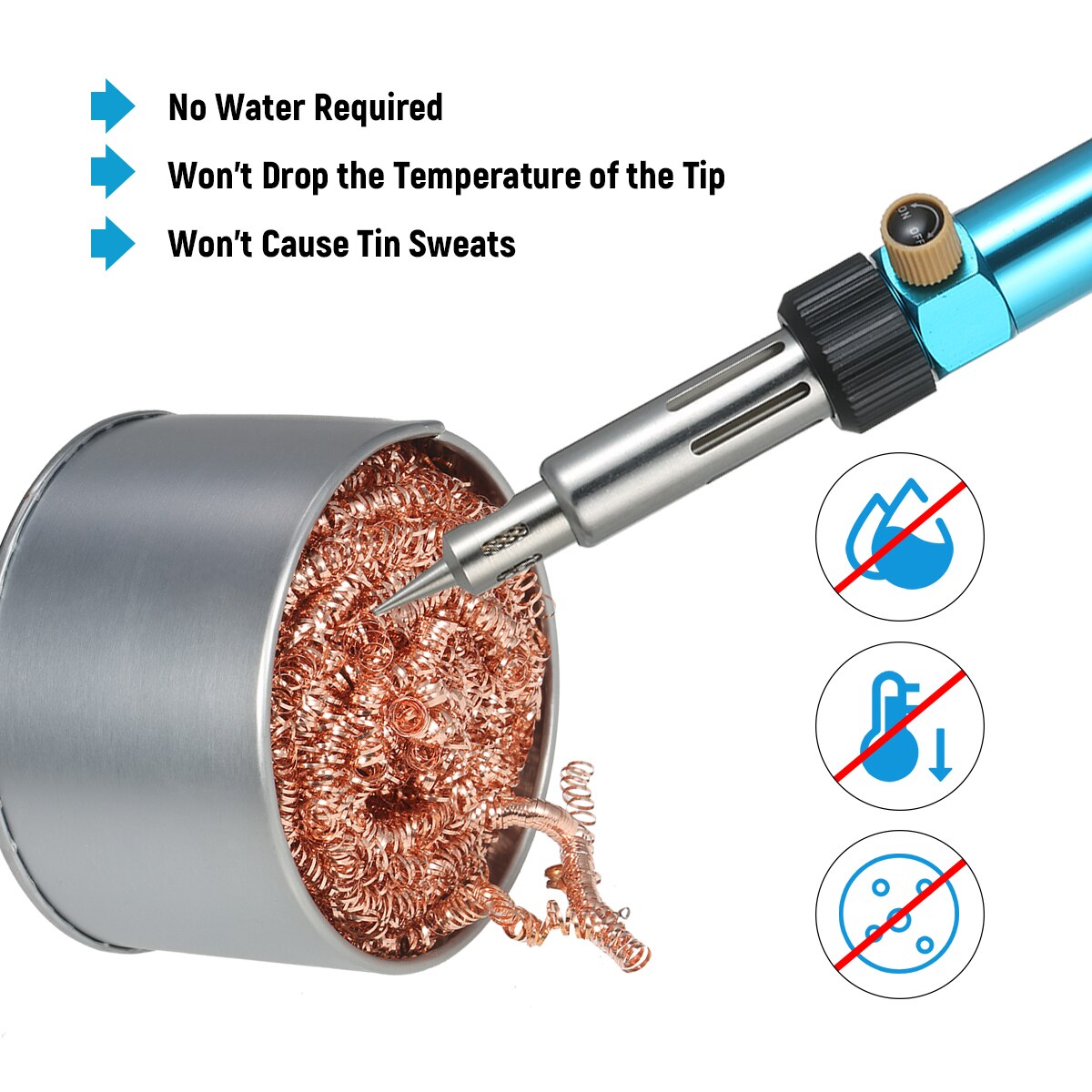 Stainless Steel Soldering Tip Cleaner Wire-Type So... – Grandado
