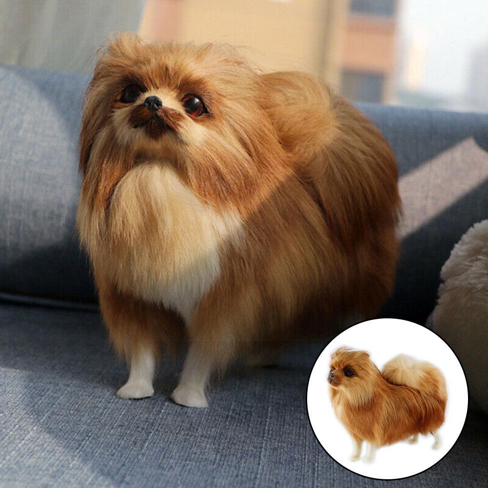 1pcs Realistic Pomeranian Animal Model Pet Toys Si... – Grandado