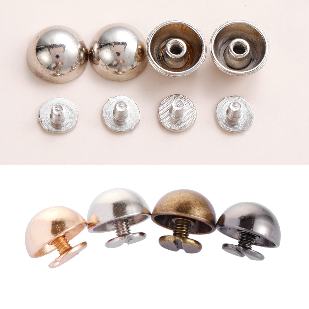 10 PCS Strap Rivets Screw Mushroom Dome Bolt Round... – Grandado