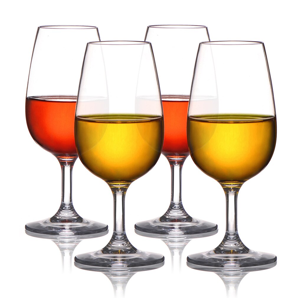 4 pcs Tritan material transparent plastic wine gla... – Grandado
