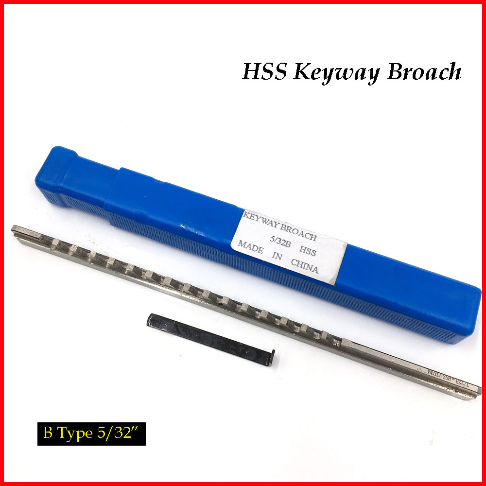 5/32 B Push-Type Keyway Broach Inch Sized HSS Broa... – Vicedeal