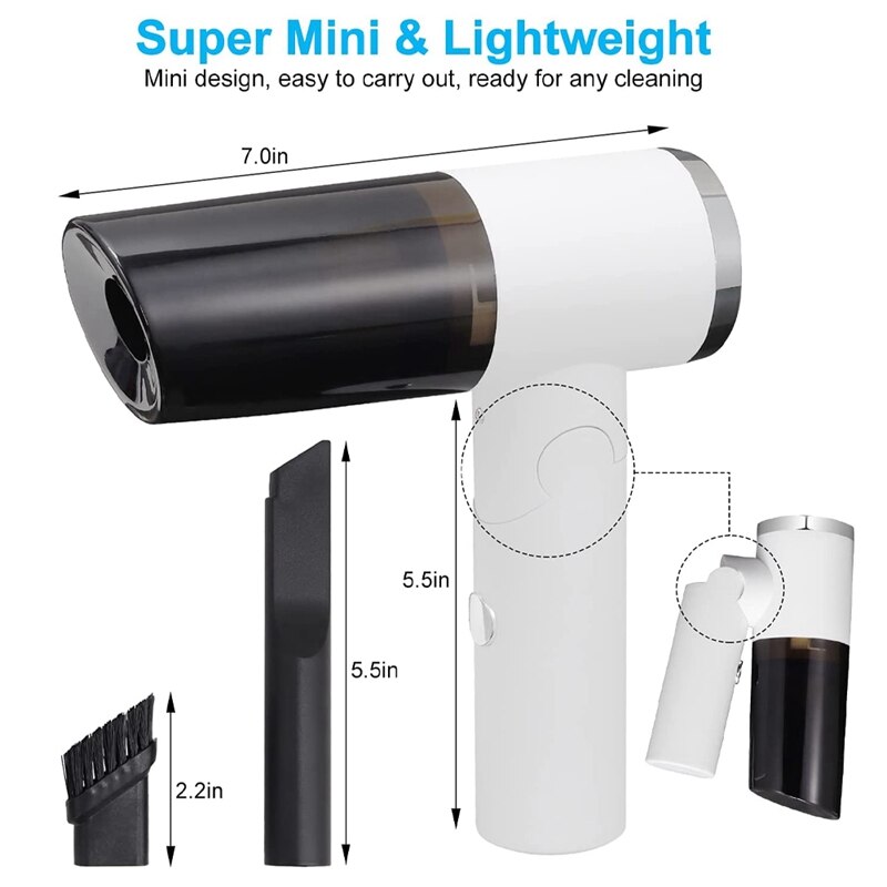 Foldable Handheld Vacuum Hand-Vacuum Mini Vacuum F... – Grandado