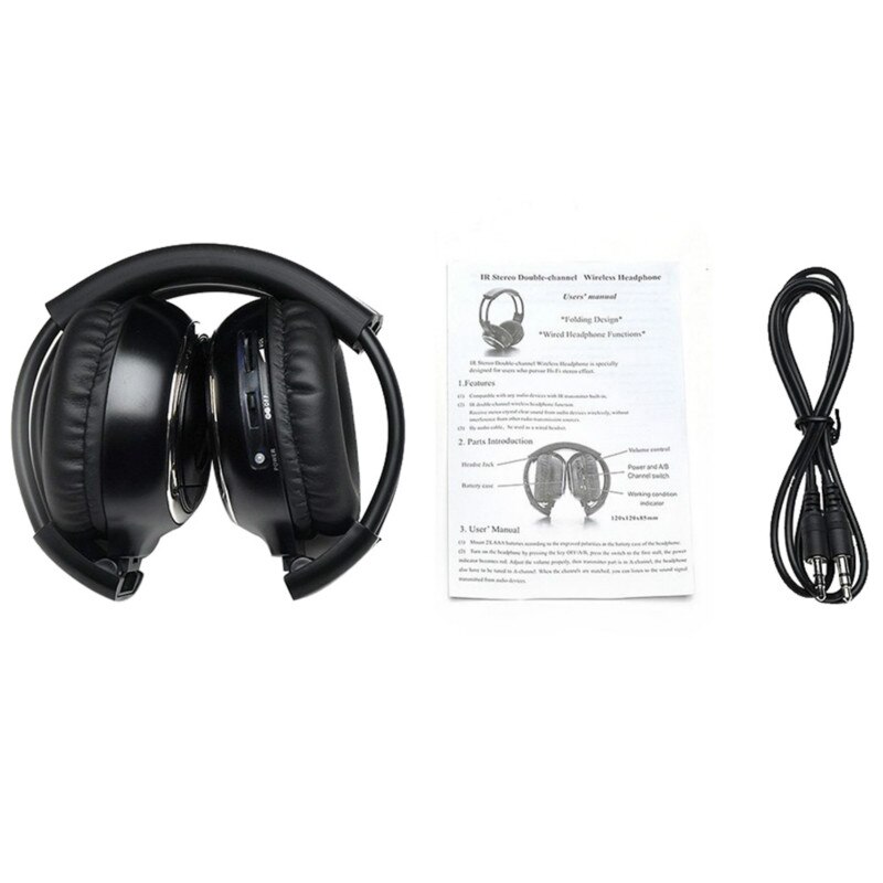 IR Infrared Wireless Headphone Stereo Car Headset ... – Grandado