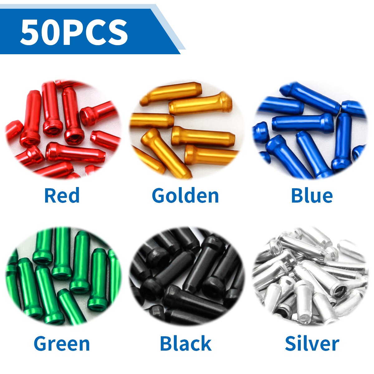 MUQZI 50PCS Bike Cable End Cap Tips Crimp Brake Sh... – Vicedeal