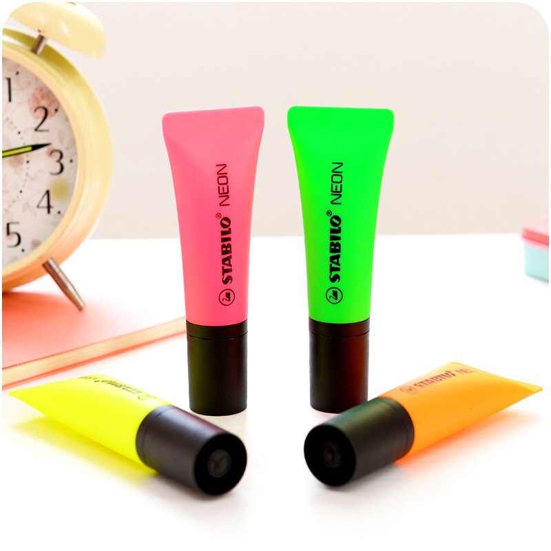 4pcs Stabilo Neon Highlighter Toothpaste Marker Pe... – Grandado