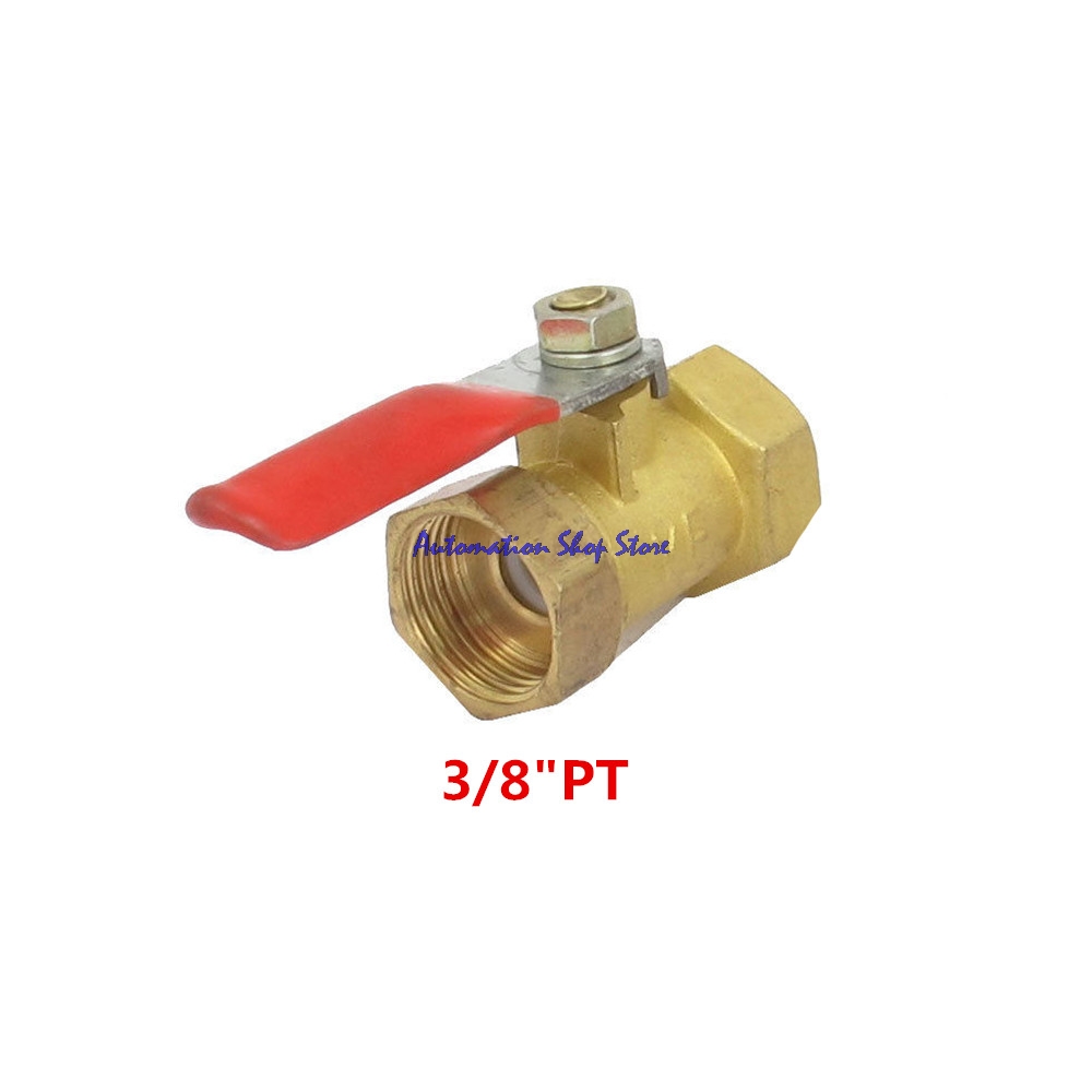 1PCS F/F 3/8" PT Double Female Threaded Red Lever ... – Grandado