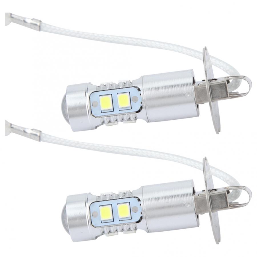 2 kpl h3 6000k 100w valkoiset led-sumuvalon poltt... – Grandado