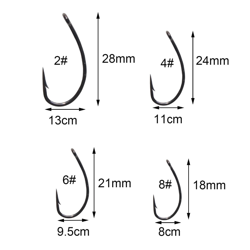 JSM 20 Pcs Carp Fishing Hooks High Carbon Steel Fi... – Grandado