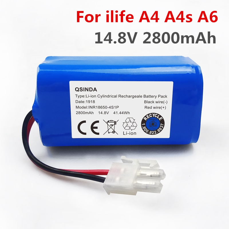 Rechargeable ILIFE Battery 14.8V 2800mAh robotic v... – Grandado