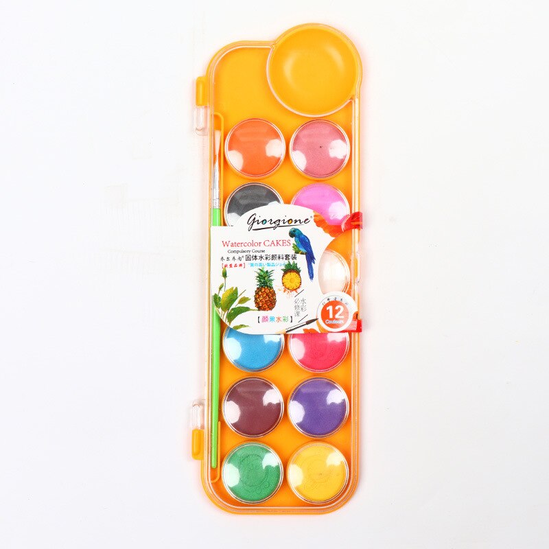 12 Colors Watercolor Paint Set Artist Paint Palett... – Grandado