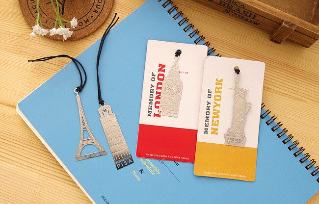 40PCS/LOT European Building Students Bookmark Memo... – Grandado