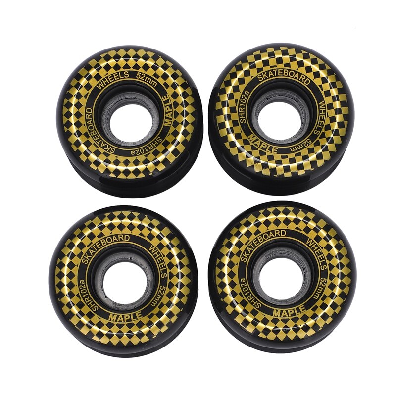 MAPLE 4Pcs Skateboard Wheels 52X32mm PU Skateboard... – Grandado