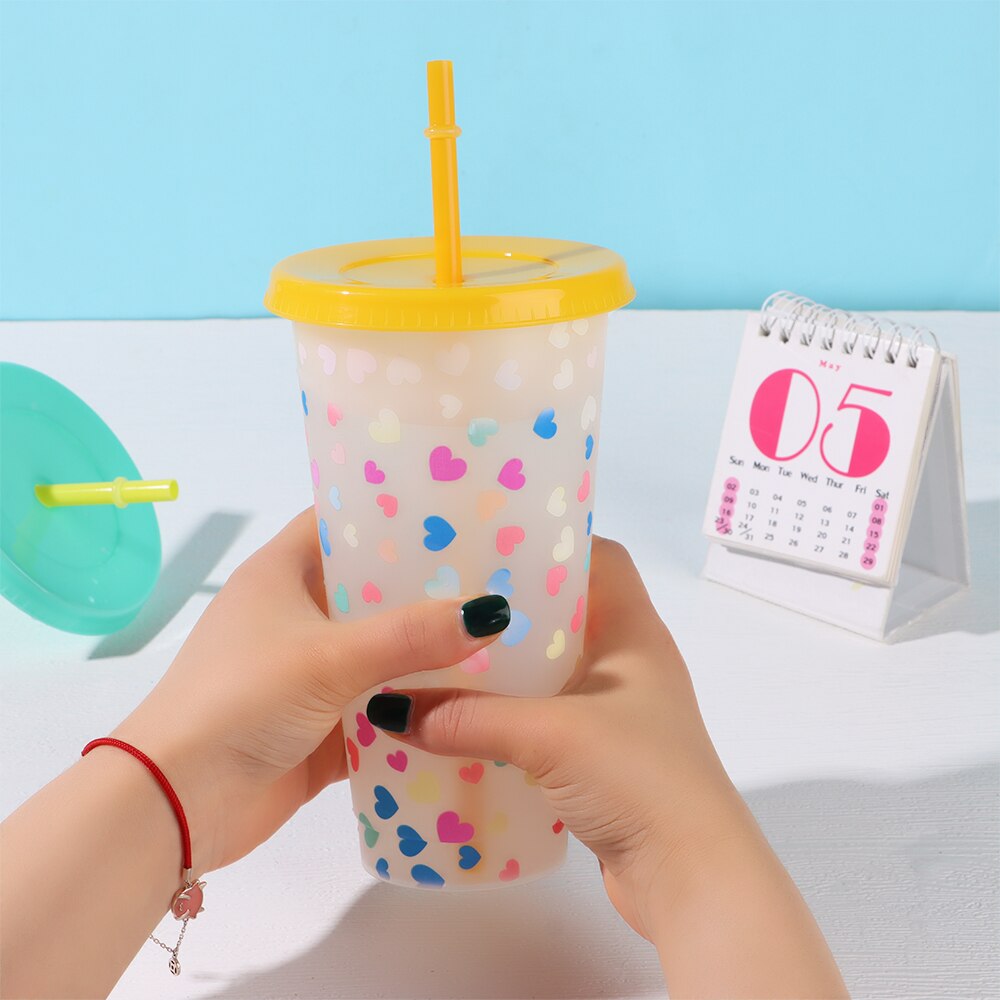 710ml Magic Color Changing Water Cup Portable Reus... – Grandado