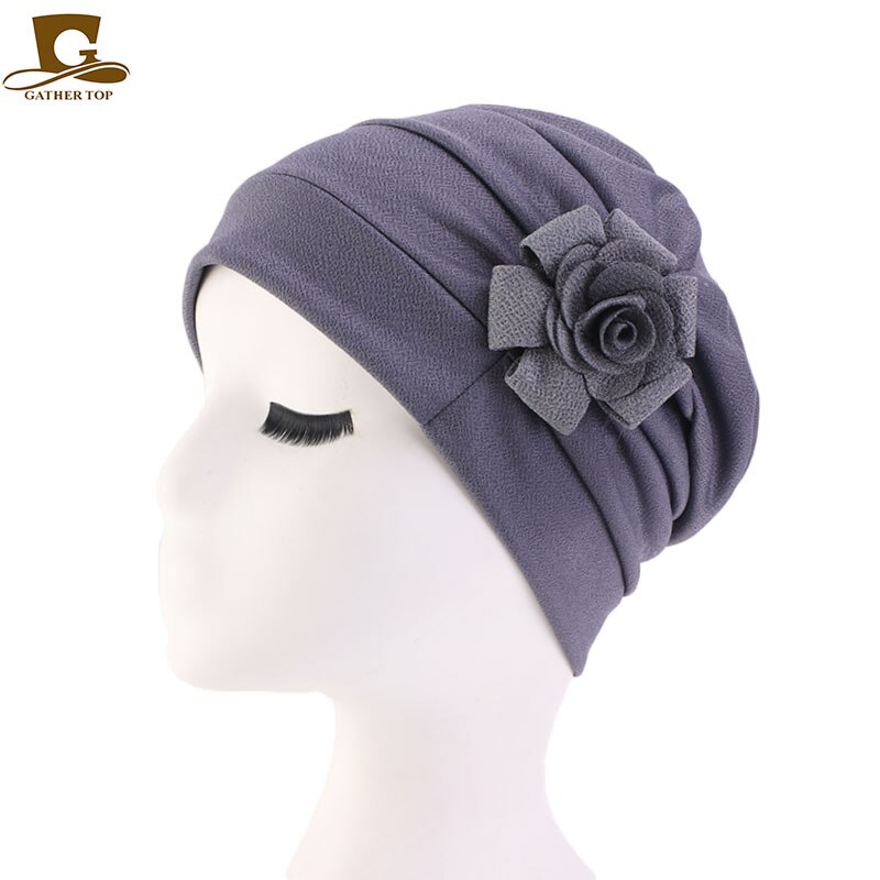 Women Large flower Chemotherapy Cap Ruffle Cancer ... – Grandado