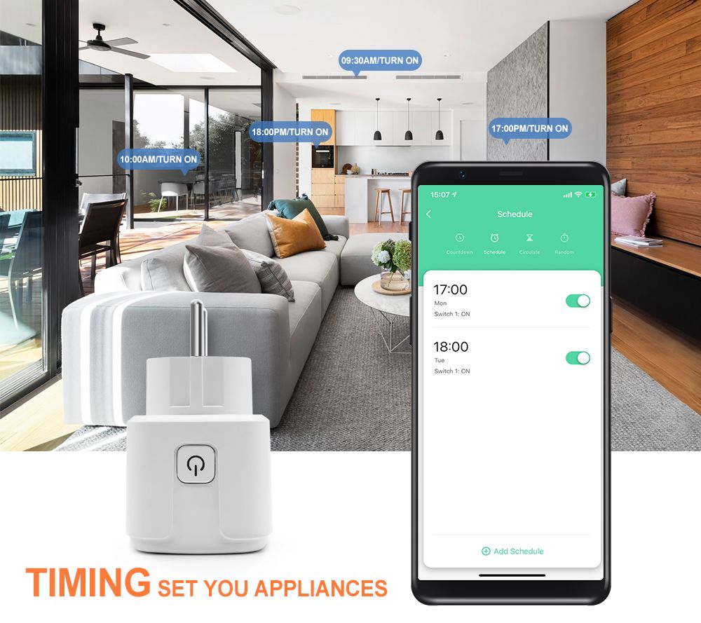 Voice Afstandsbediening Elektrische Wi Fi Timer Sm... – Grandado