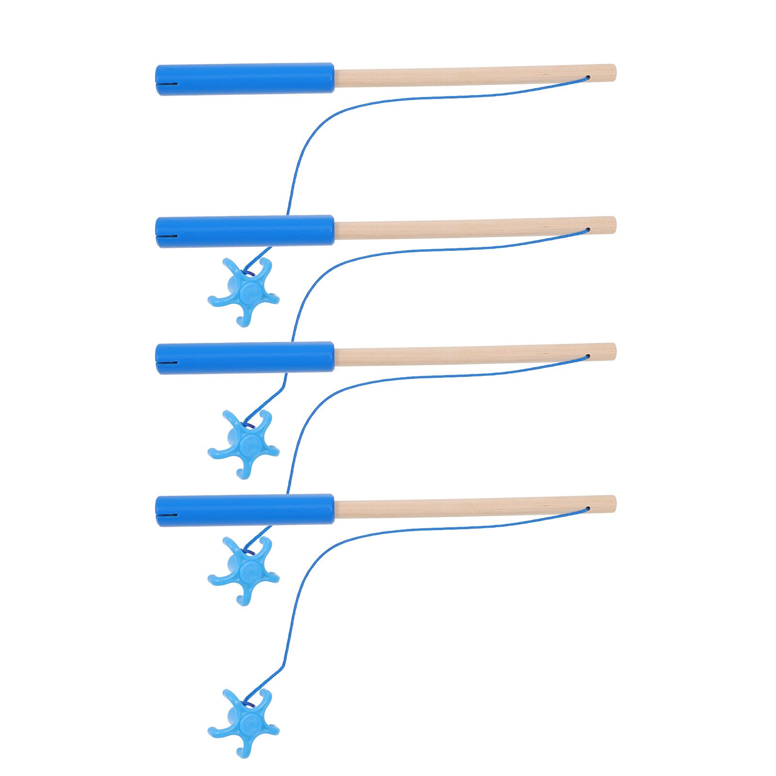 2Pcs Funny Wooden Fishing Rod Plaything Magnetic K... – Grandado