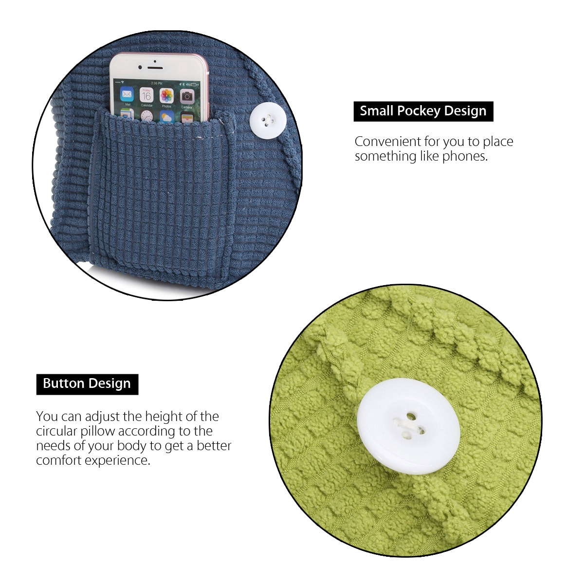 Seng trekantet pude stol sengekant lændestol ryglæ... – Vicedeal