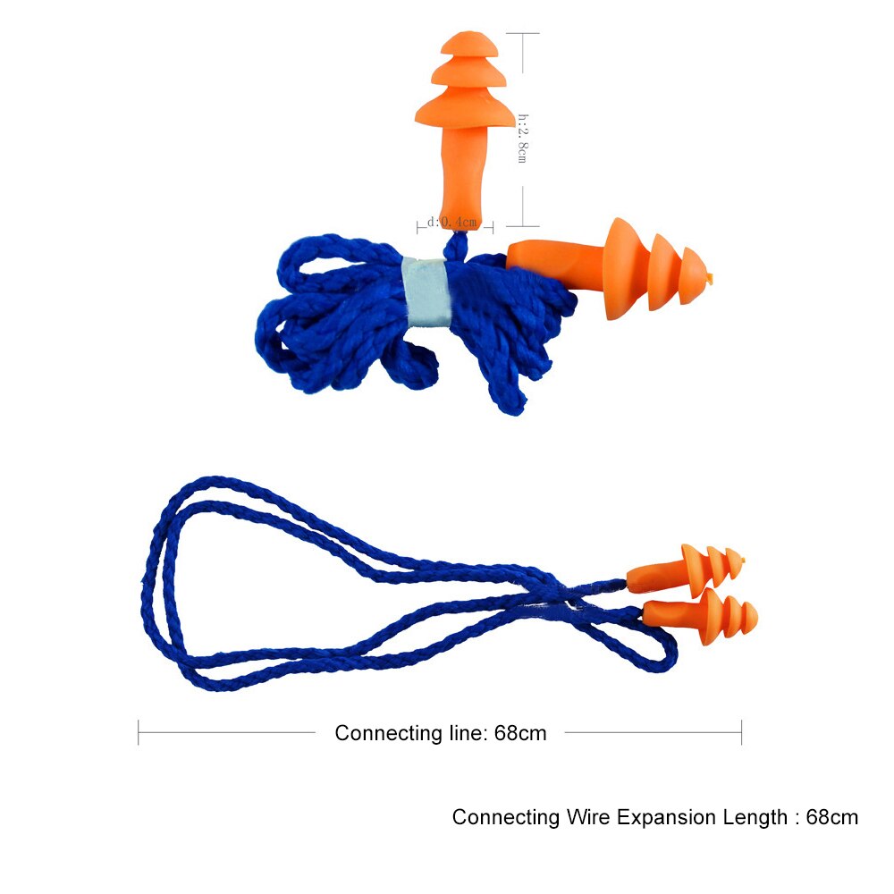 10pairs/lot 3M 1270 Ear Plugs Push-Ins Corded Nois... – Grandado