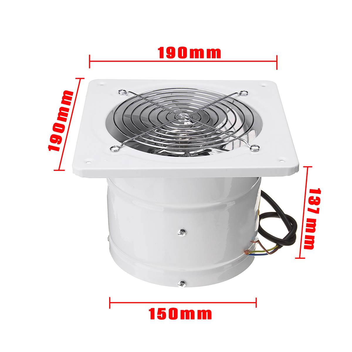 Becornce 6Inch 220V 40W Duct Booster Vent Fan Extr... – Vicedeal