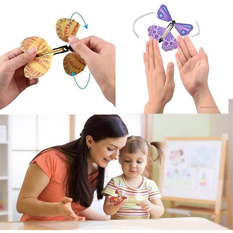 Flying in the Book Magic Butterfly flying Card Toy... – Vicedeal