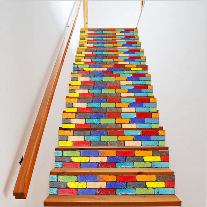 13pcs/set 3D DIY Stairs Floor Stickers Waterproof ... – Grandado