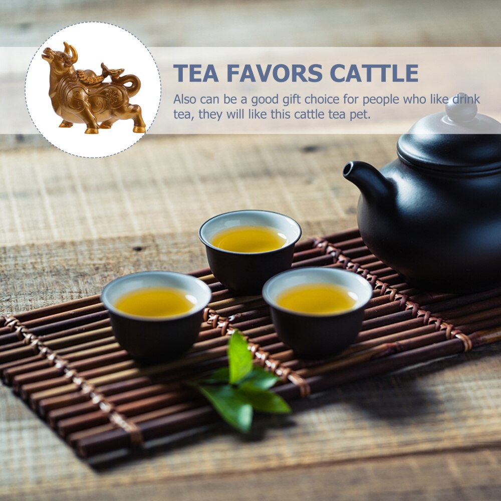 Tea Pet Cattle Adornment Cattle Ornament Ox Sculpt... – Grandado