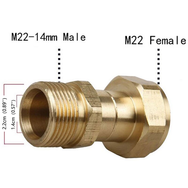 M22 14mm Thread 360 Degree Rotation Hose Sprayer C... – Grandado