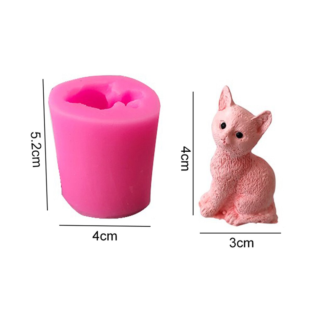 Cat Kitten Silicone Mold for Fondant, Gum Paste, C... – Grandado
