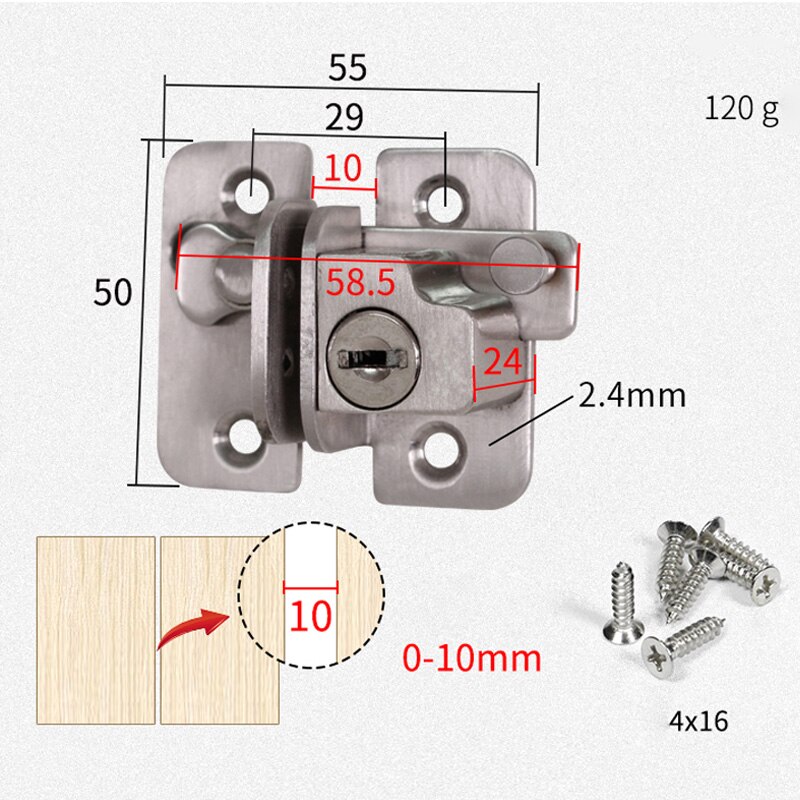 Style 201 Stainless steel door locks door latch bo... – Grandado