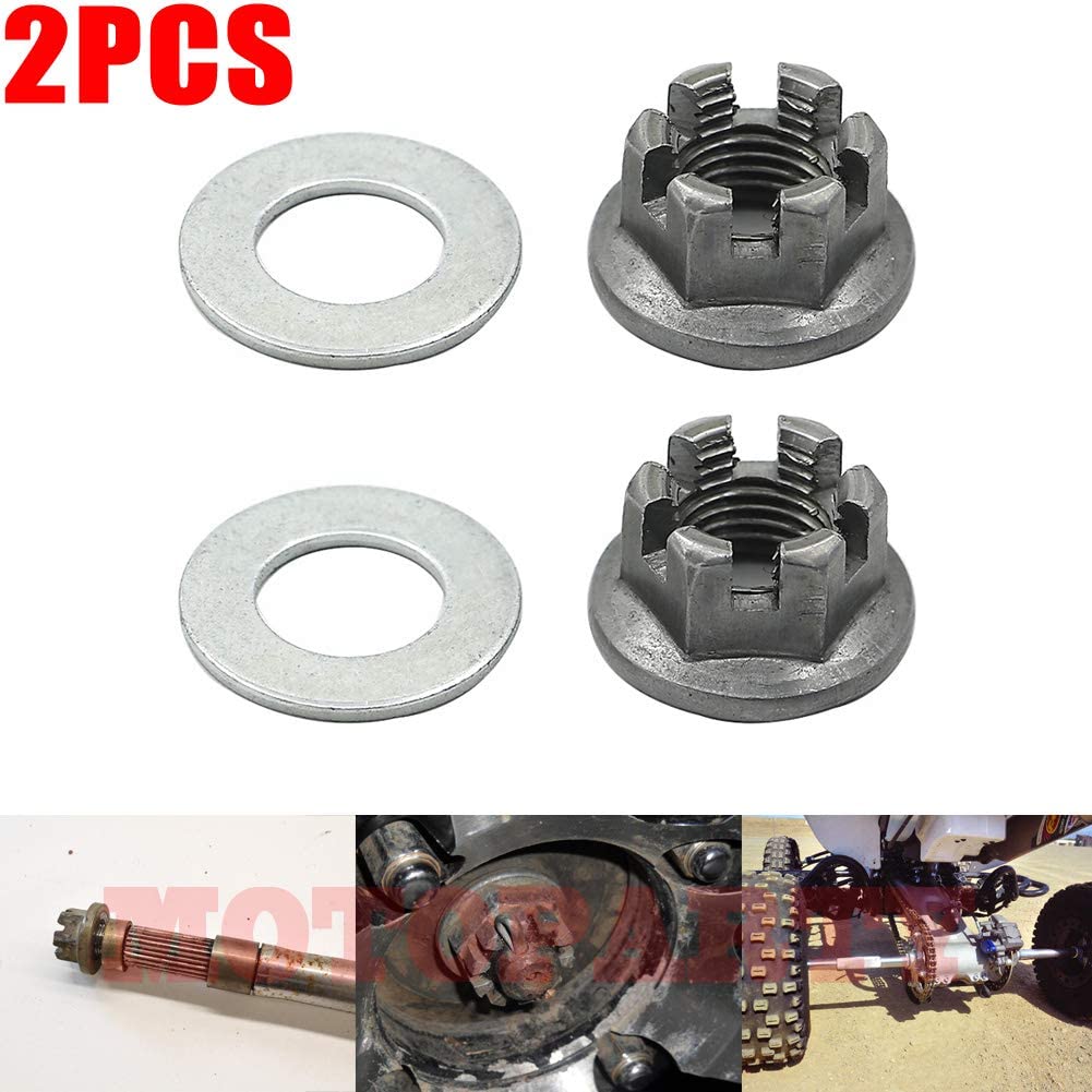 Paquete de 2 tuercas de cubo de eje trasero para M... – Grandado