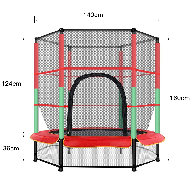 55 Inch Kinderen Thuis Indoor Baby Trampoline Spri... – Grandado