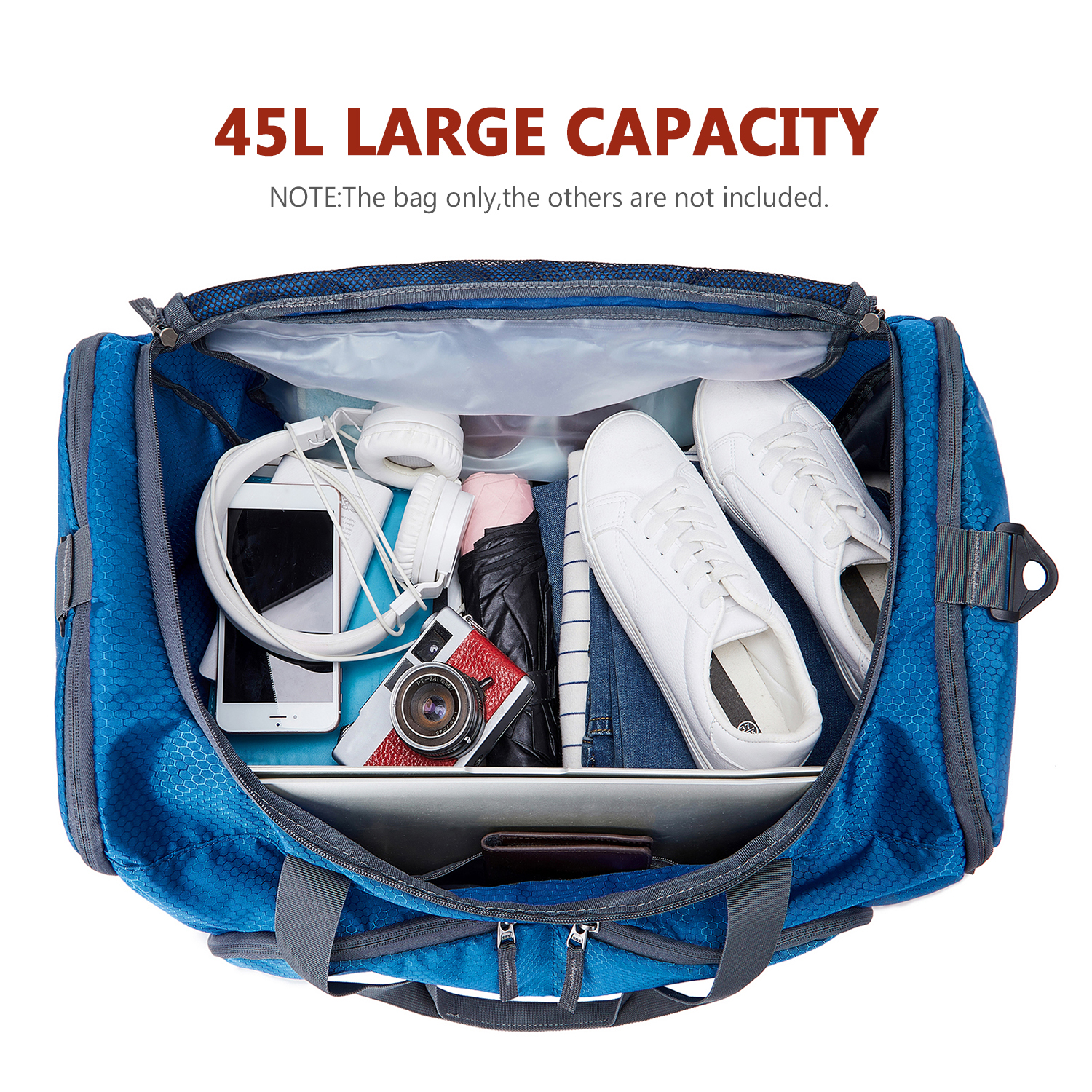 45L Sports Gym Bag with Wet Pocket Shoes Compartme... – Grandado