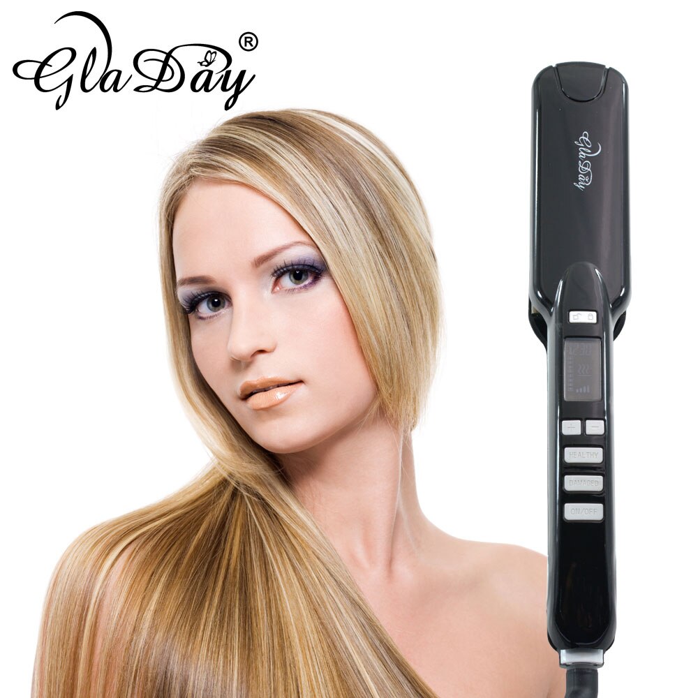 Titanium Hair Flat Iron Straightener Titanium Flat... – Vicedeal
