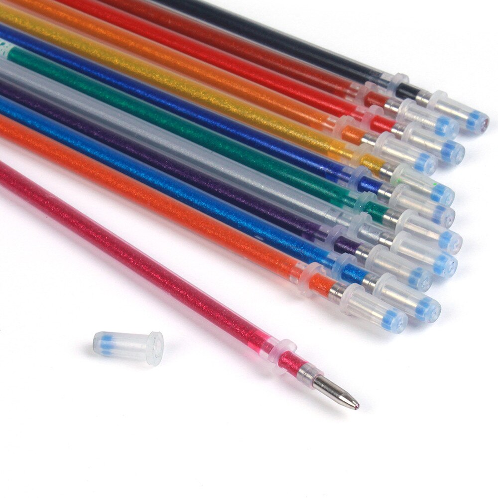 48 Stuks Kleuren Glitter Schets Tekening Kleur Pen... – Vicedeal
